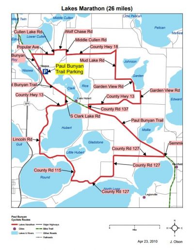 Bike Trail Maps - Lakes Marathon - Brainerd MN Biking - MN Bike Trails
